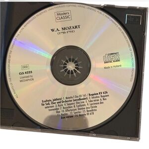 Media | Mozart Exultate Jubilate Requiem Ave Verum Master Classics Cd ...